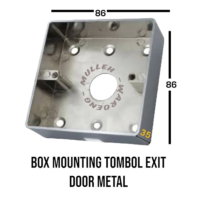 Jual Mk Back Box Belakang Outbow Exit Button Metal Stainless | Shopee ...