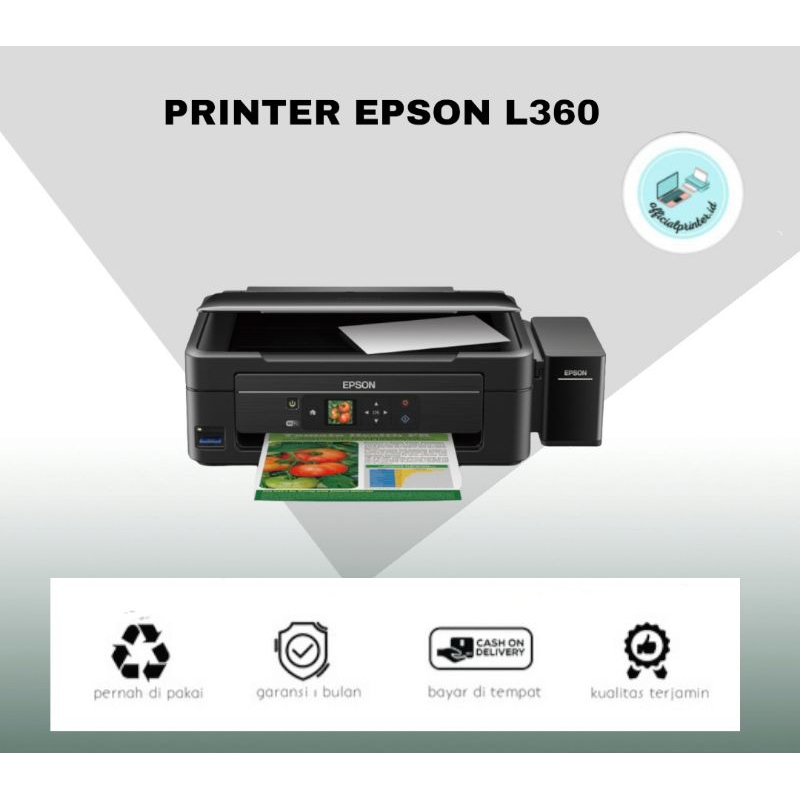 Jual printer Epson L360 print scan copy siap pakai | Shopee Indonesia