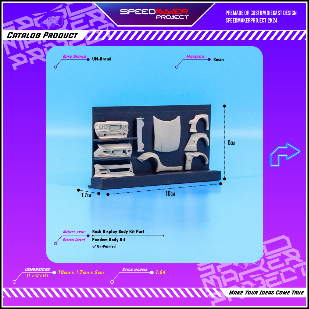 Jual Rak Display Body Kit Pandem Accesories Diorama Bengkel Rack ...