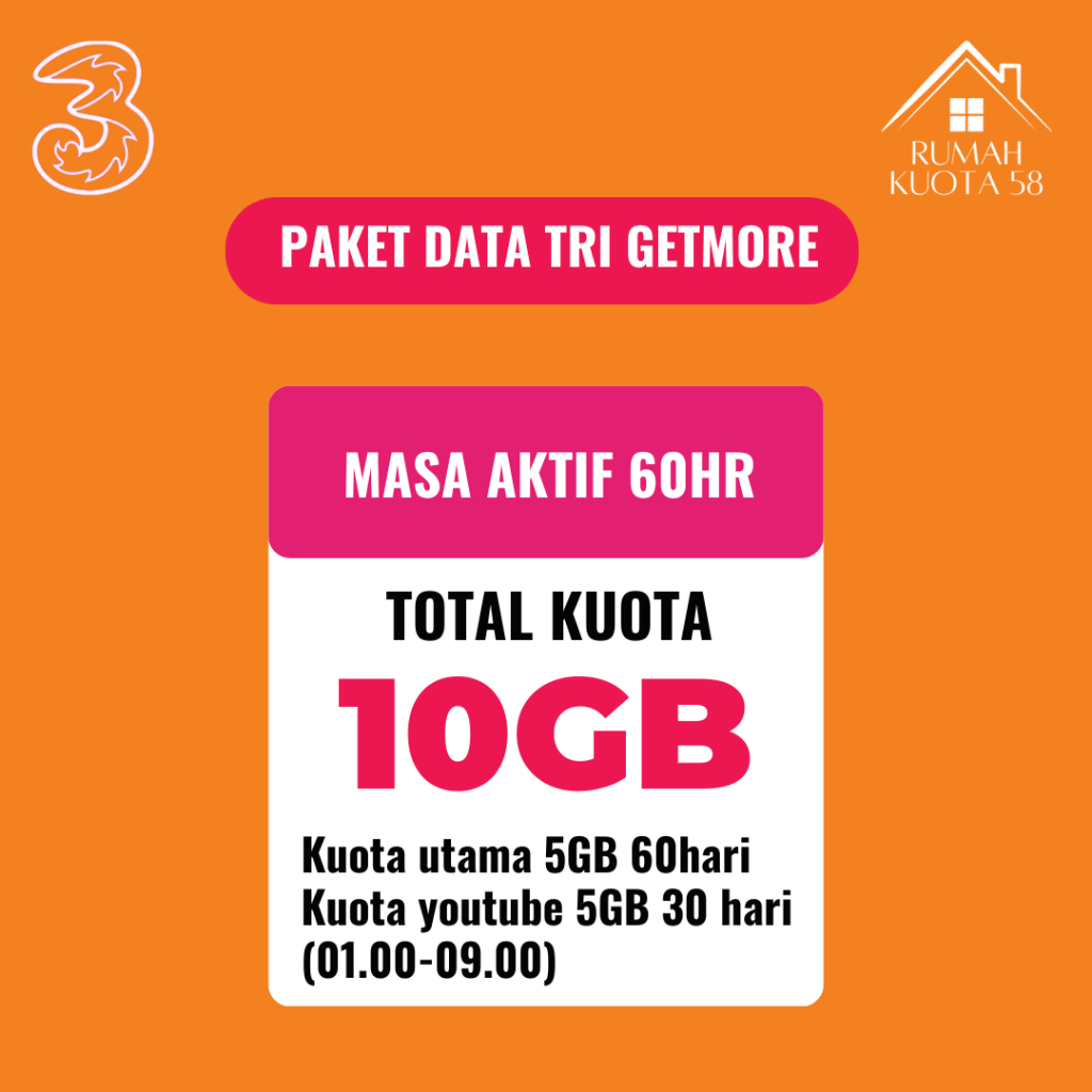 Jual PAKET DATA TRI HAPPY ALWAYS ON MASA AKTIF UNLIMITED SUPER MURAH ...
