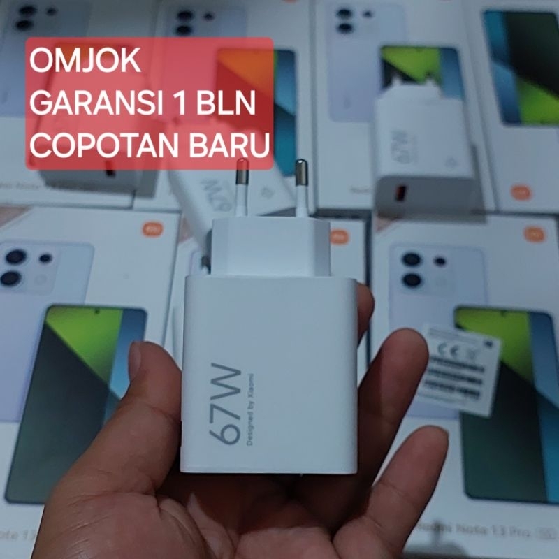 Jual Adaptor kepala xiaomi redmi note 13 pro 4g / 5g original Copotan ...