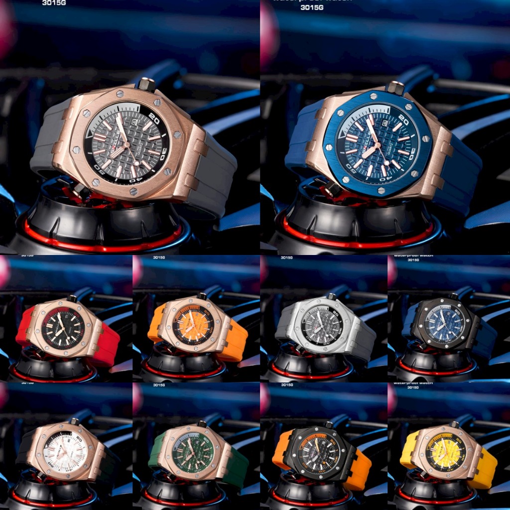 Jual PENGIRIMAN INSTANT - SNILLE AP Watch Original N 3015 rubber ...