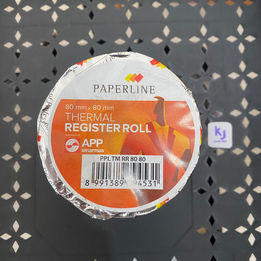 Jual PAPERLINE Kertas Thermal 80mm x 80mm / Kertas Telstruk Struk Kasir ...