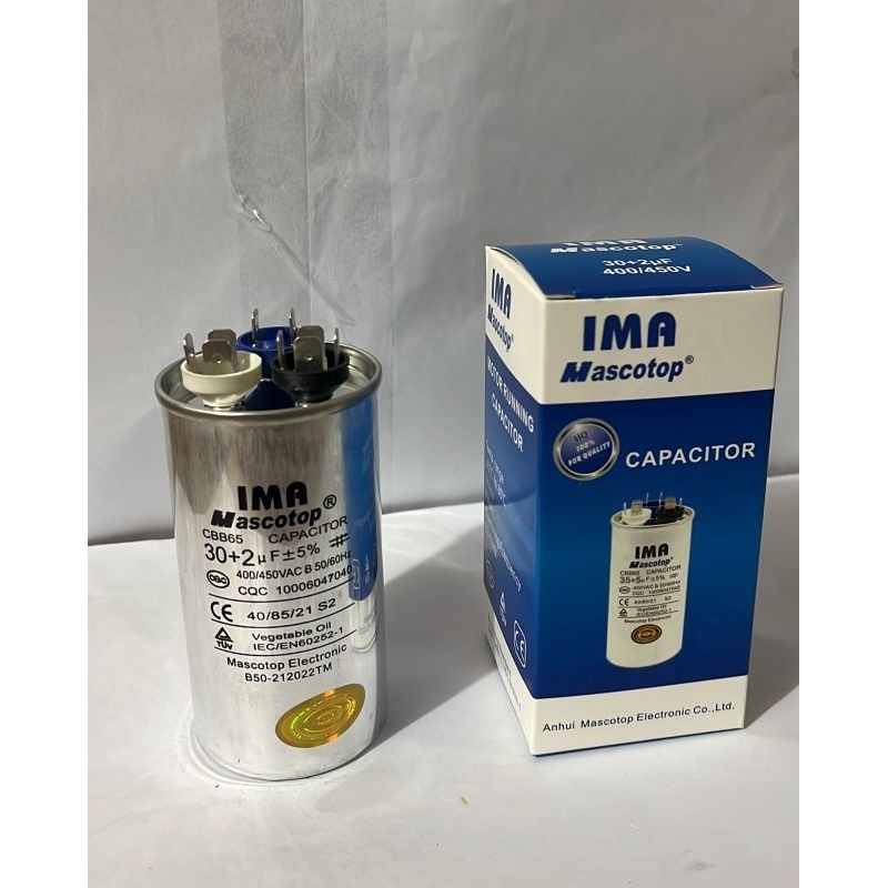 Jual campasitor / kampasitor ac ganda 30+2uf ima mascotop | Shopee ...