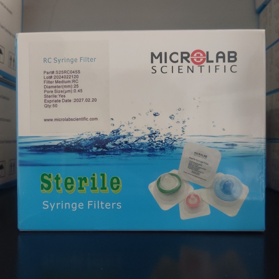 Jual Syringe Filter RC / Regenerated Cellulose (STERILE), 0.45um, 25mm ...