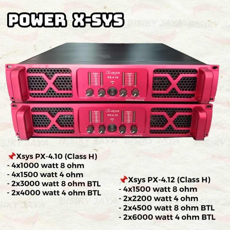 Jual Power Amplifier 4 channel Xsys PX 4.12 Original Power Xsys PX 4.12 | Shopee Indonesia