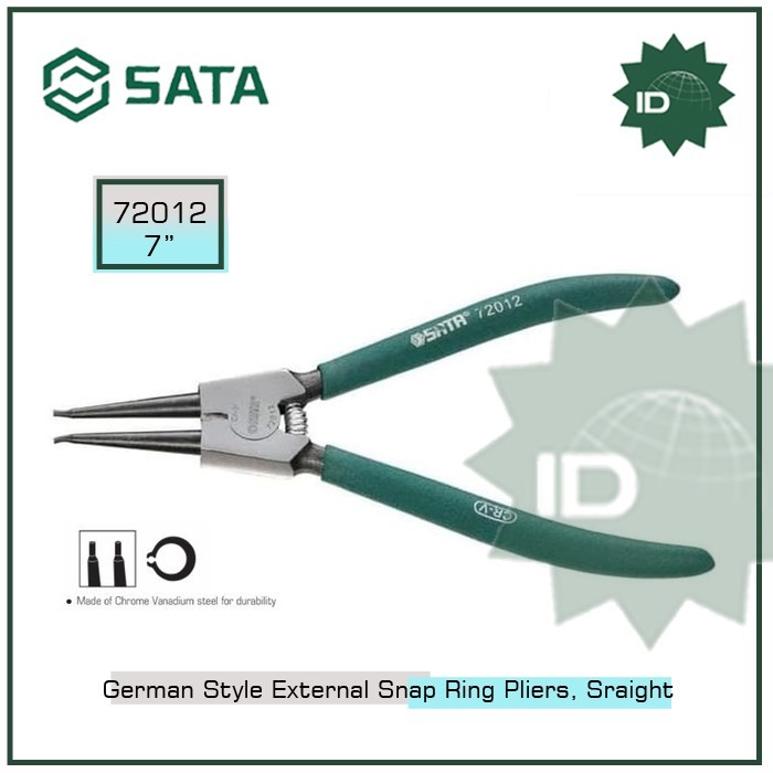 Jual Tang Snap Ring Plier External Open Straight 7" 72012 Germany Type ...