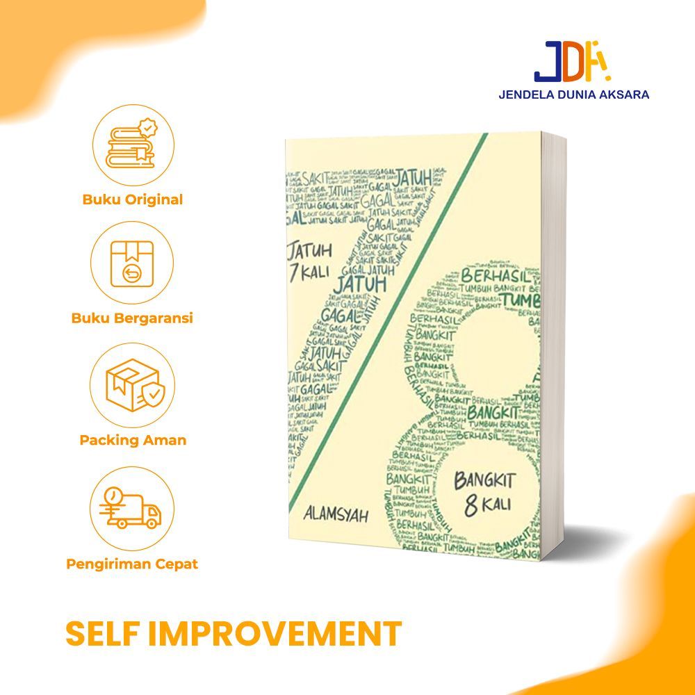 Jual Novel - Jatuh 7 Kali, Bangkit 8 Kali - Alamsyah - AKAD | Shopee Indonesia