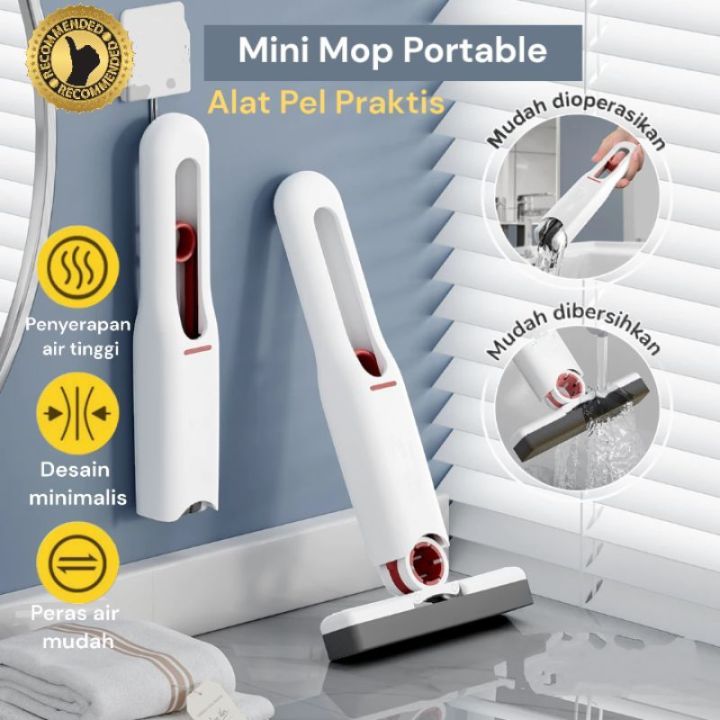 Jual Pel Mini Mop Alat Pembersih Portable Lipat Foldable Keramik Kaca ...