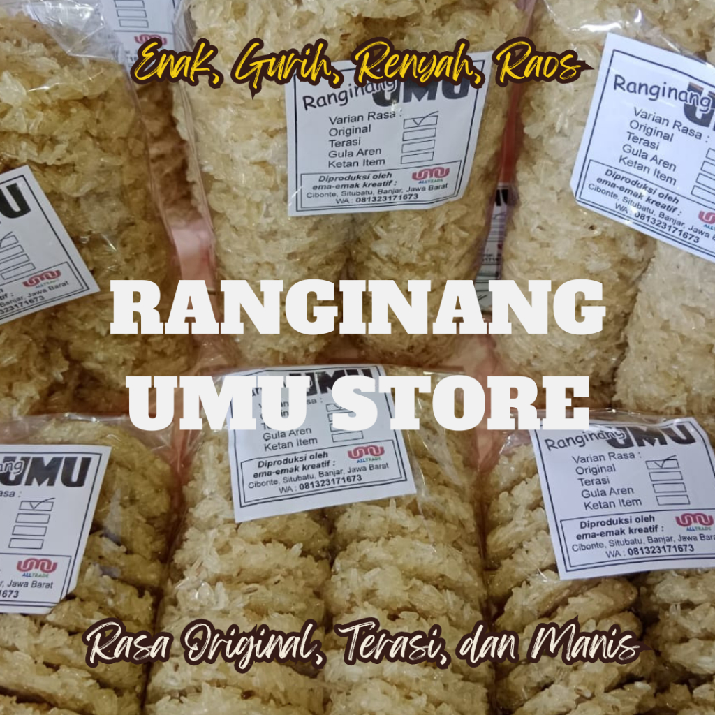 Jual Rangginang / Ranginang / Rengginang / Renginang Mentah Mentahan ...