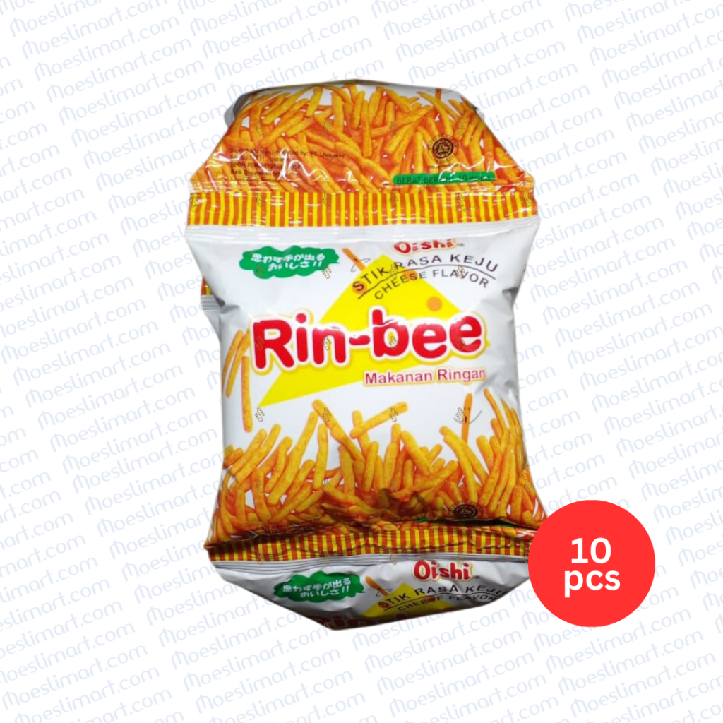 Jual Oishi Rin-Bee Stik Keju 10 g rencengan isi 10 | Shopee Indonesia