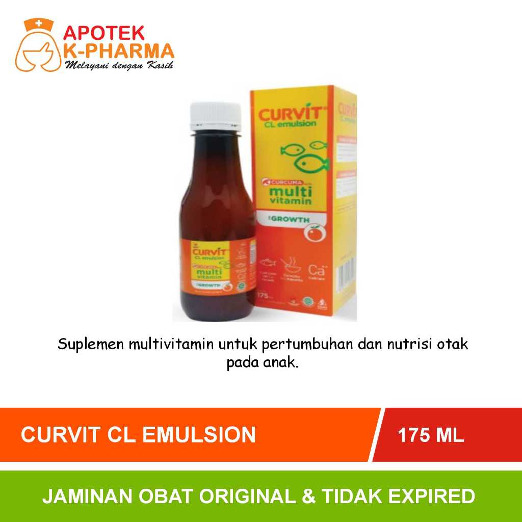 Jual Curvit CL Emulsion Isi 175ml Obat Original | Shopee Indonesia