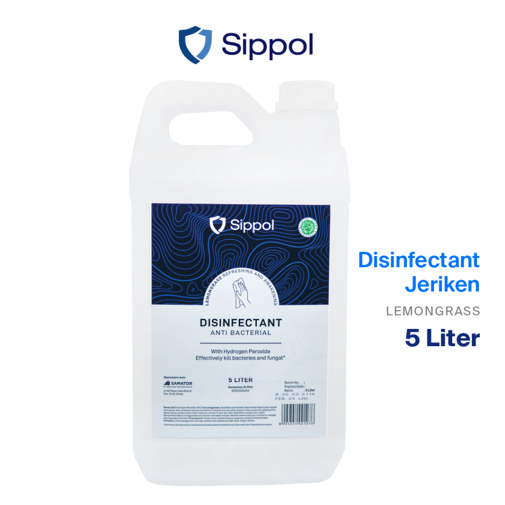 Jual Sippol Disinfectant Jeriken 5 liter [Lemongrass] | Shopee Indonesia