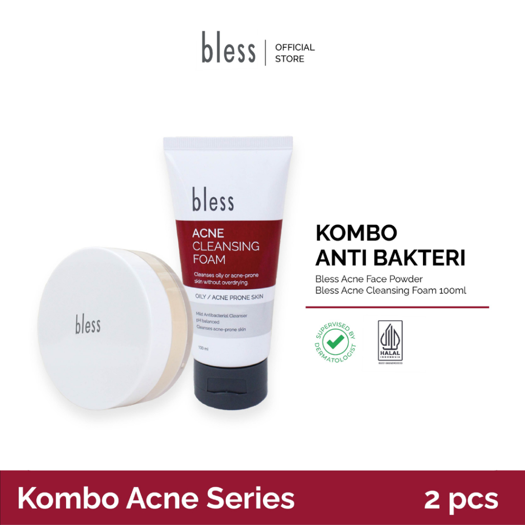 Jual [BUNDLE] Bless - Kombo Anti Bakteri (Acne Cleansing Foam & Acne ...