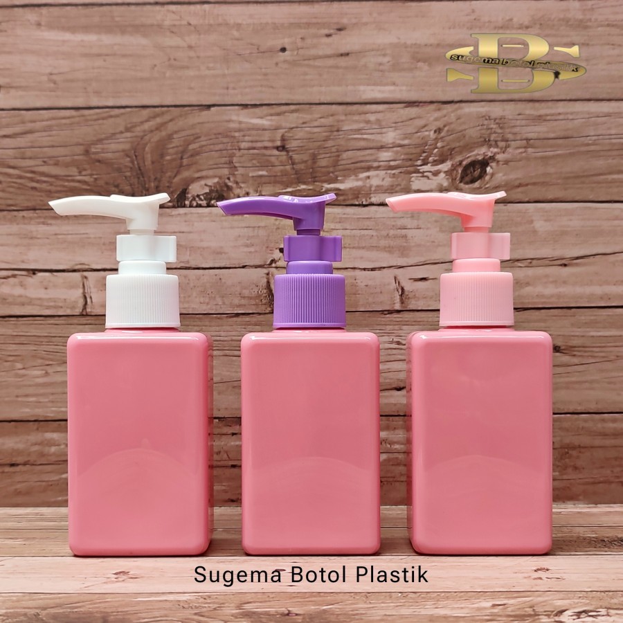 Jual Botol Pump 100ml Kotak pet pink Tutup Clip Lock Plastik Tebal | Shopee Indonesia