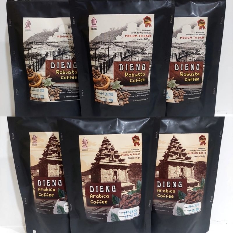 Jual dieng coffee arabica robusta excelsa kopi dieng premium oleh oleh ...