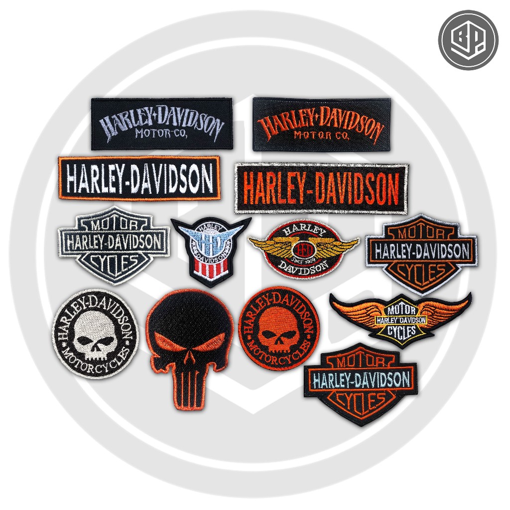 Jual Patch Bordir Jahit Patch Harley Davidson Motor | Shopee Indonesia