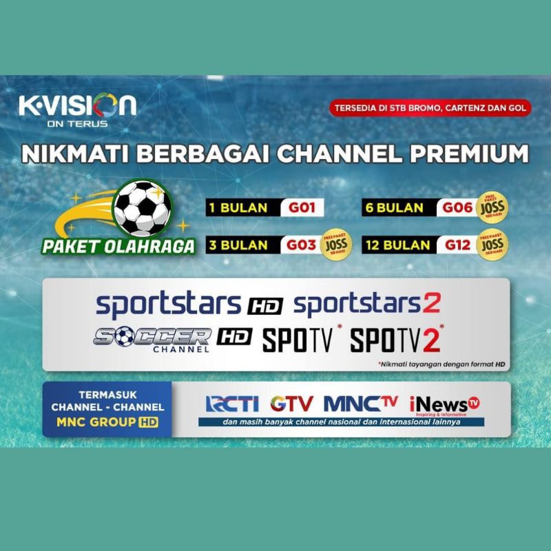 Jual K Vision Paket Olahraga | Shopee Indonesia