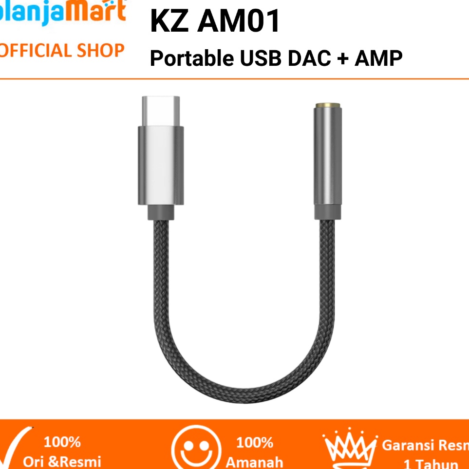 Jual KODE R47B KZ AM1 USB DAC AMP CX31993 MAX9722 USB C Dongle Adapter ...