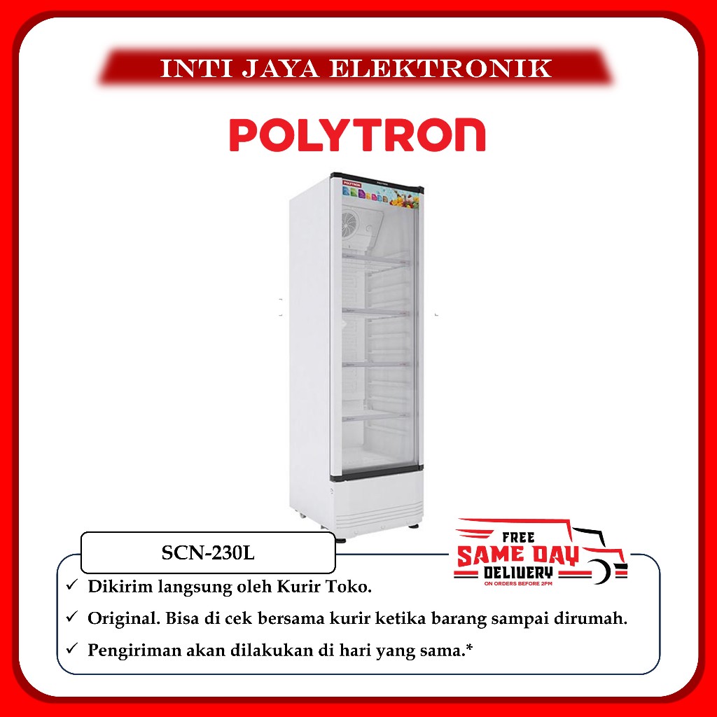 Jual SHOWCASE POLYTRON 280 LITER SCN230L POLYTRON SCN-230L SCN 230L 230 ...