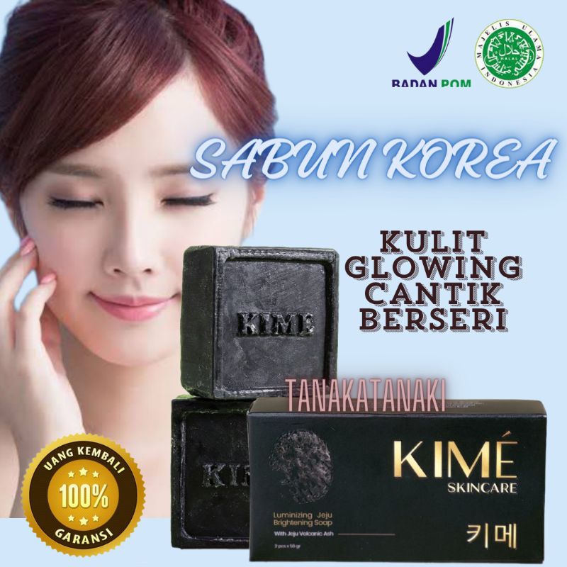 Jual Sabun KIME Skincare Luminizing Jeju Brightening Soap (isi 2 sabun ...