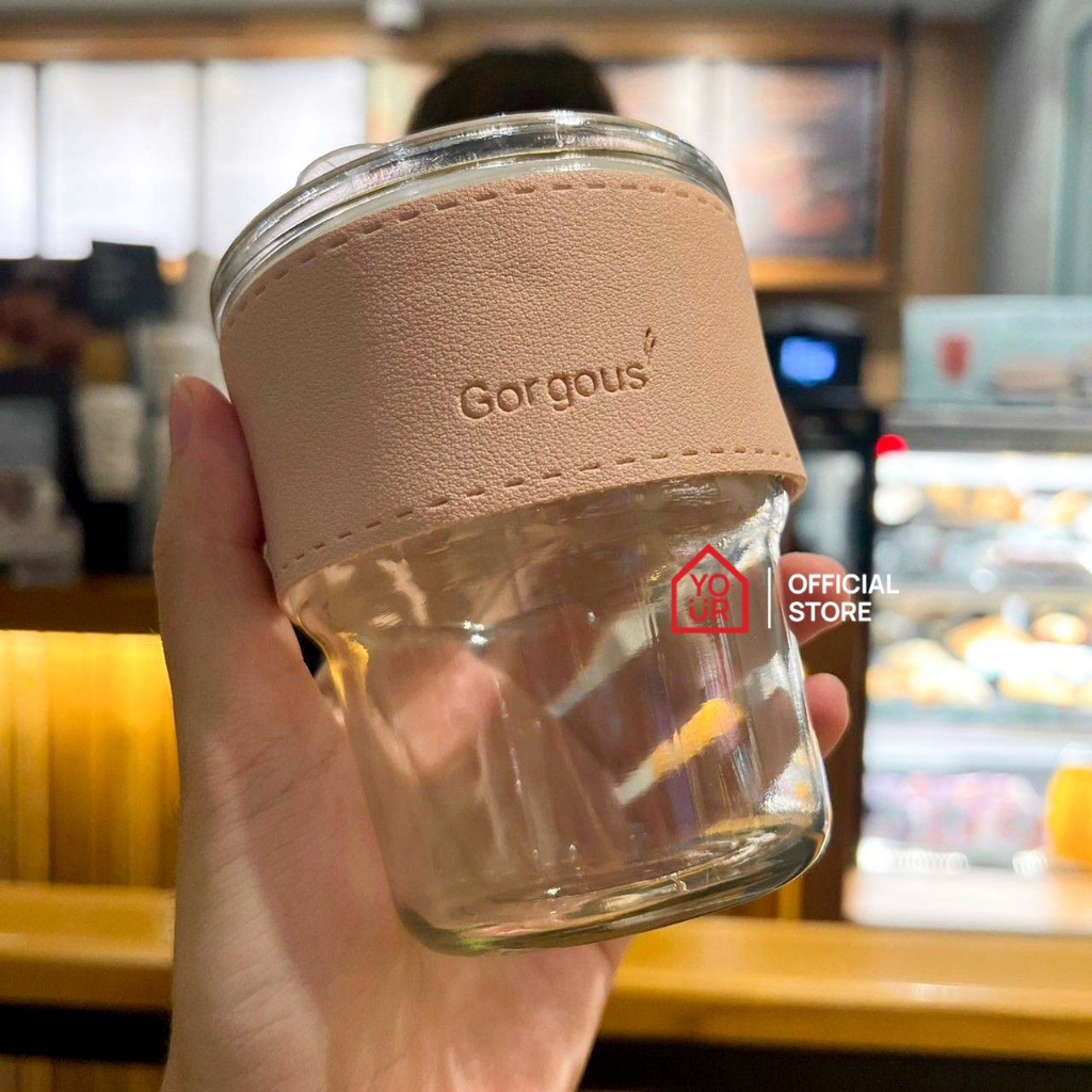 Jual Gelas Minum Kaca Aesthetic [ FREE BOX + SEDOTAN ] / Gelas ...