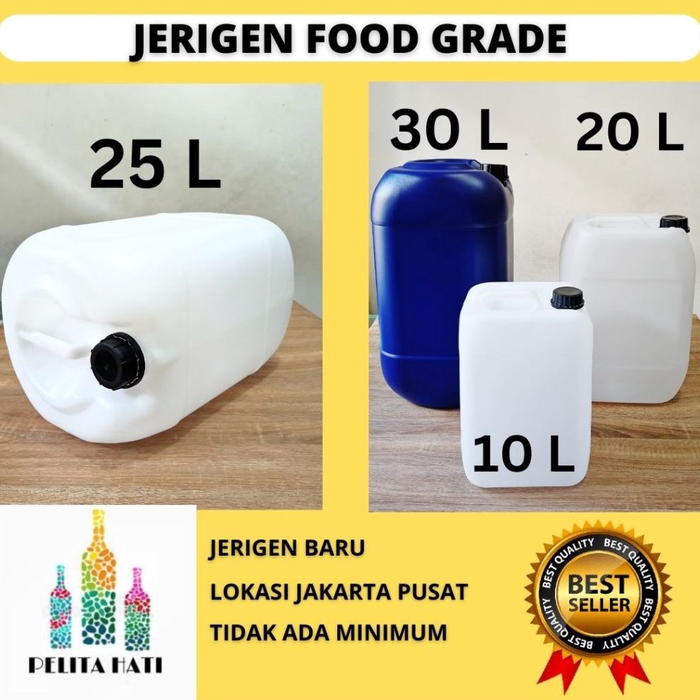 Jual KODE B58C JERIGEN PLASTIK FOOD GRADE UKURAN 1 18 2 25 3 LITER BARU ...