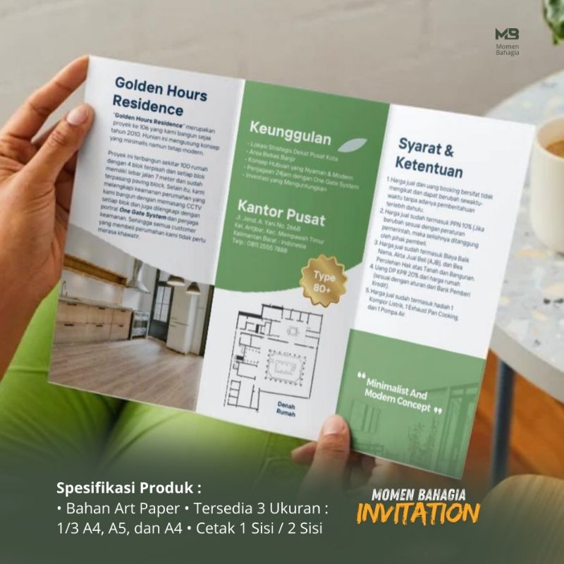 Jual Cetak Brosur 1 Rim Murah Brosur PPDB Brosur Kecantikan Brosur ...