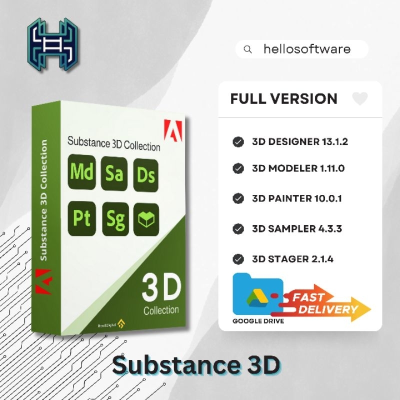 Jual Substance 3D - Designer/Modeler/Painter/Sampler/Stager Full Version (Versi Terbaru ...