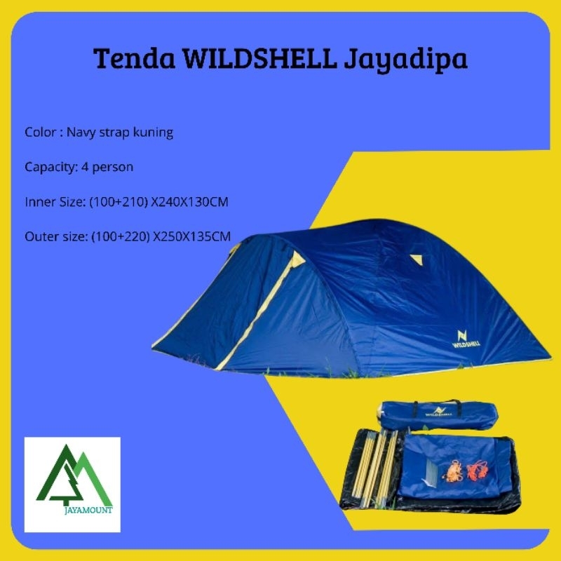 Jual Tenda Camping WHILDSHELL JAYADIPA 4-P / Tenda kemping WILDSHELL ...