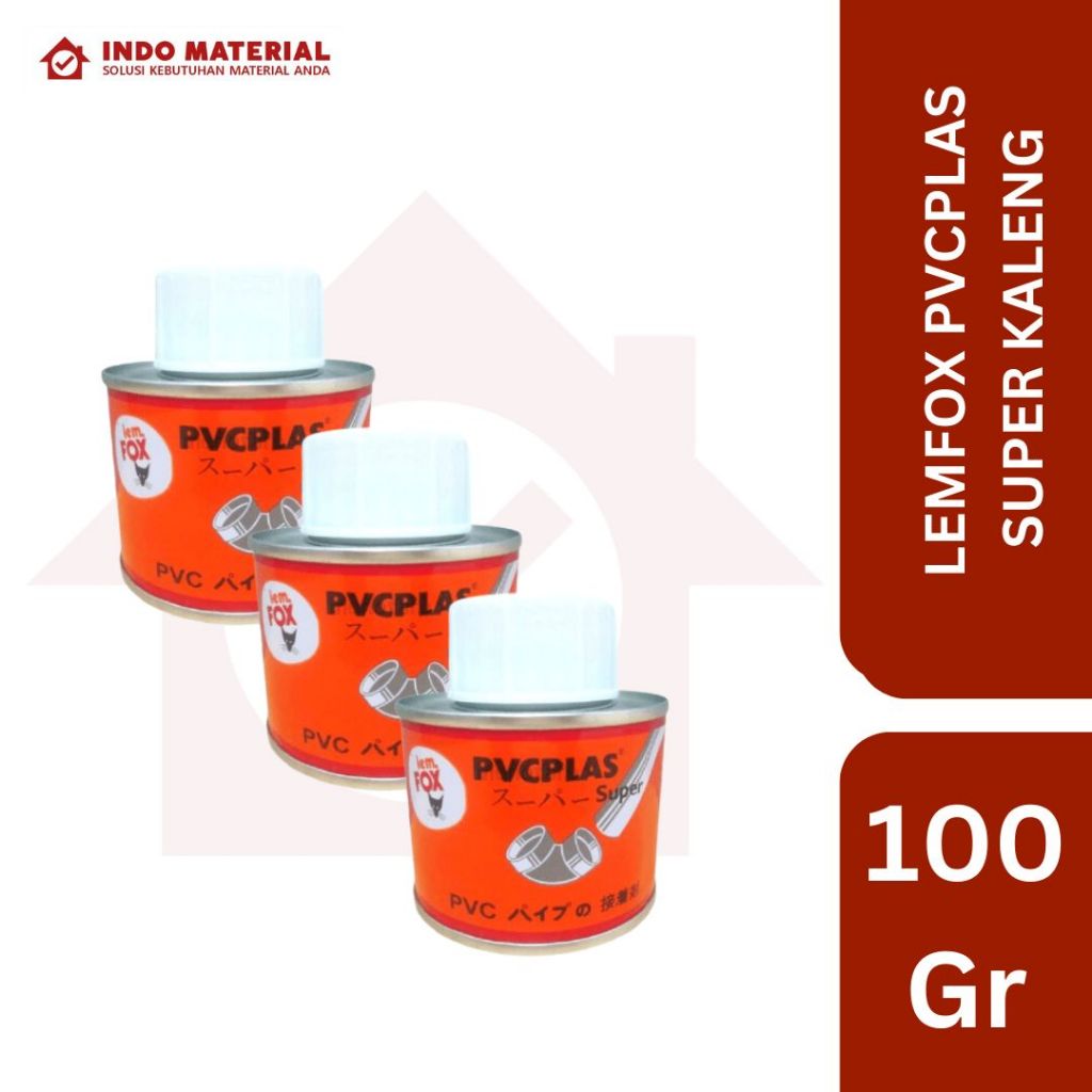 Jual Lem Fox PVCPlas Super Kaleng 100 gr | Lem Pipa Air ParalonPVC ...