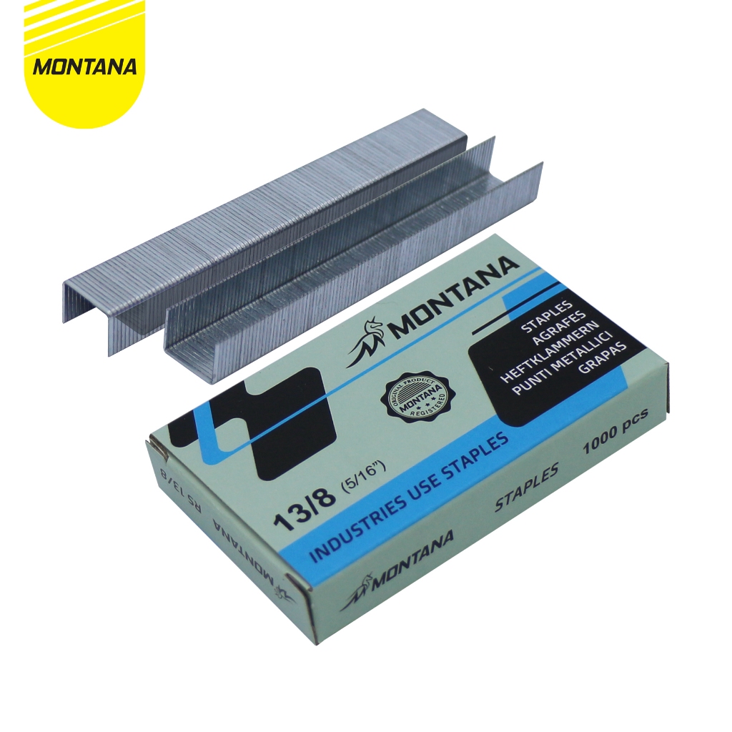 Jual MONTANA Staples Isi Stapler Tembak 45882 Refill Gun Tacker RS-13/8 ...