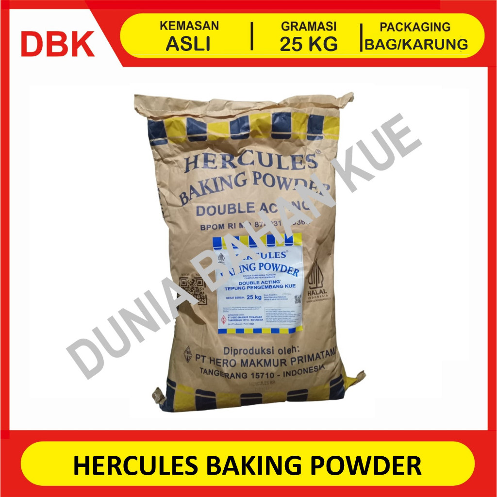 Jual (KHUSUS INSTANT/GOSEND/GRAB) BAKING POWDER merk HERCULES ...