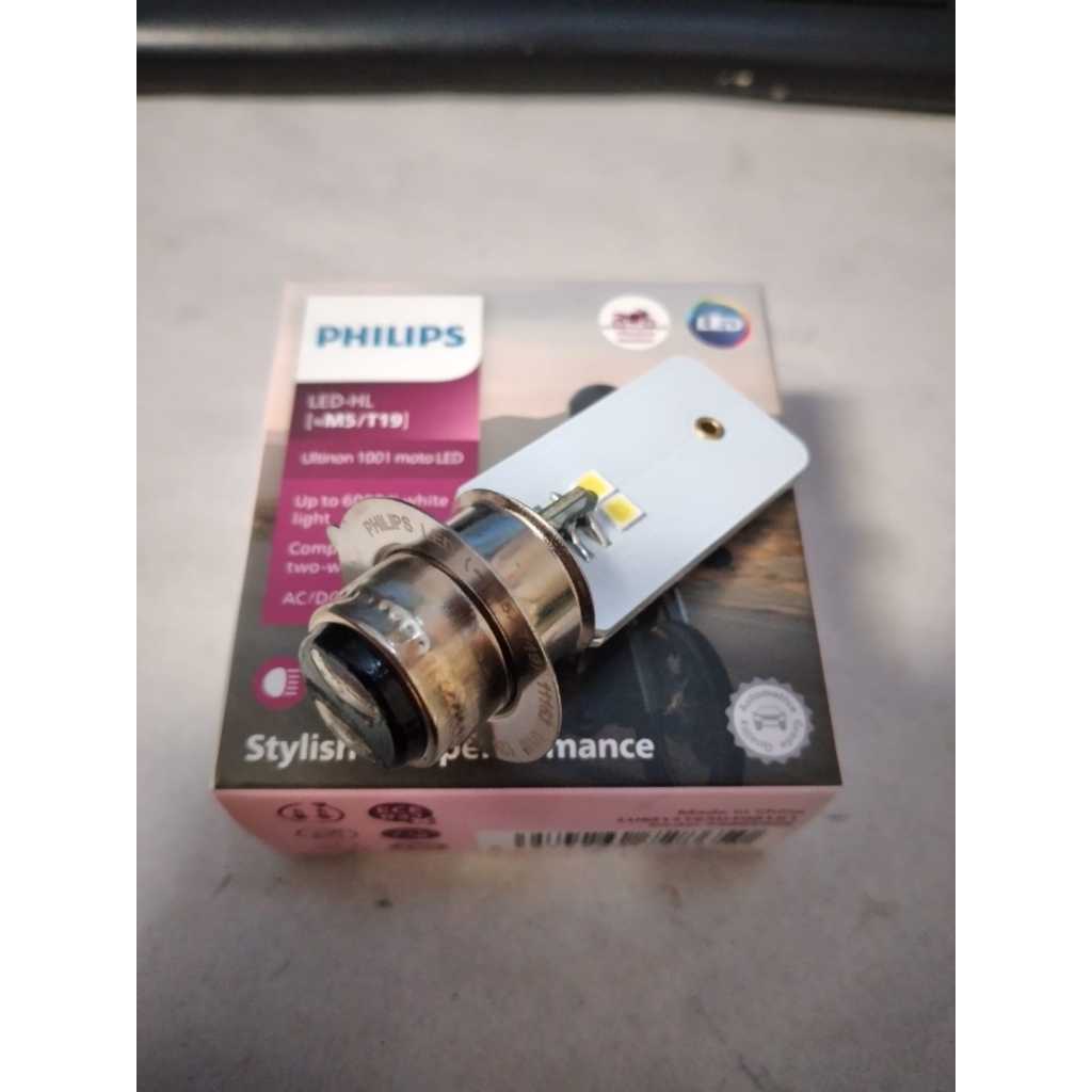 Jual DOP LAMPU DEPAN LED MATIC & BEBEK AC&DC PHILIPS M5/T19 | Shopee ...