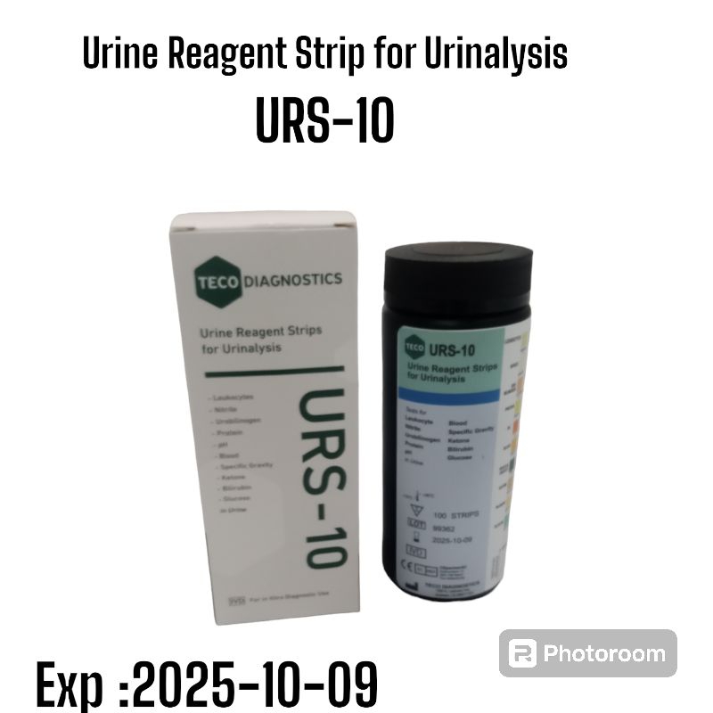 Jual URS-10 Urine Reagent Strip for Urinalysis TECO DIAGNOSTICS ...