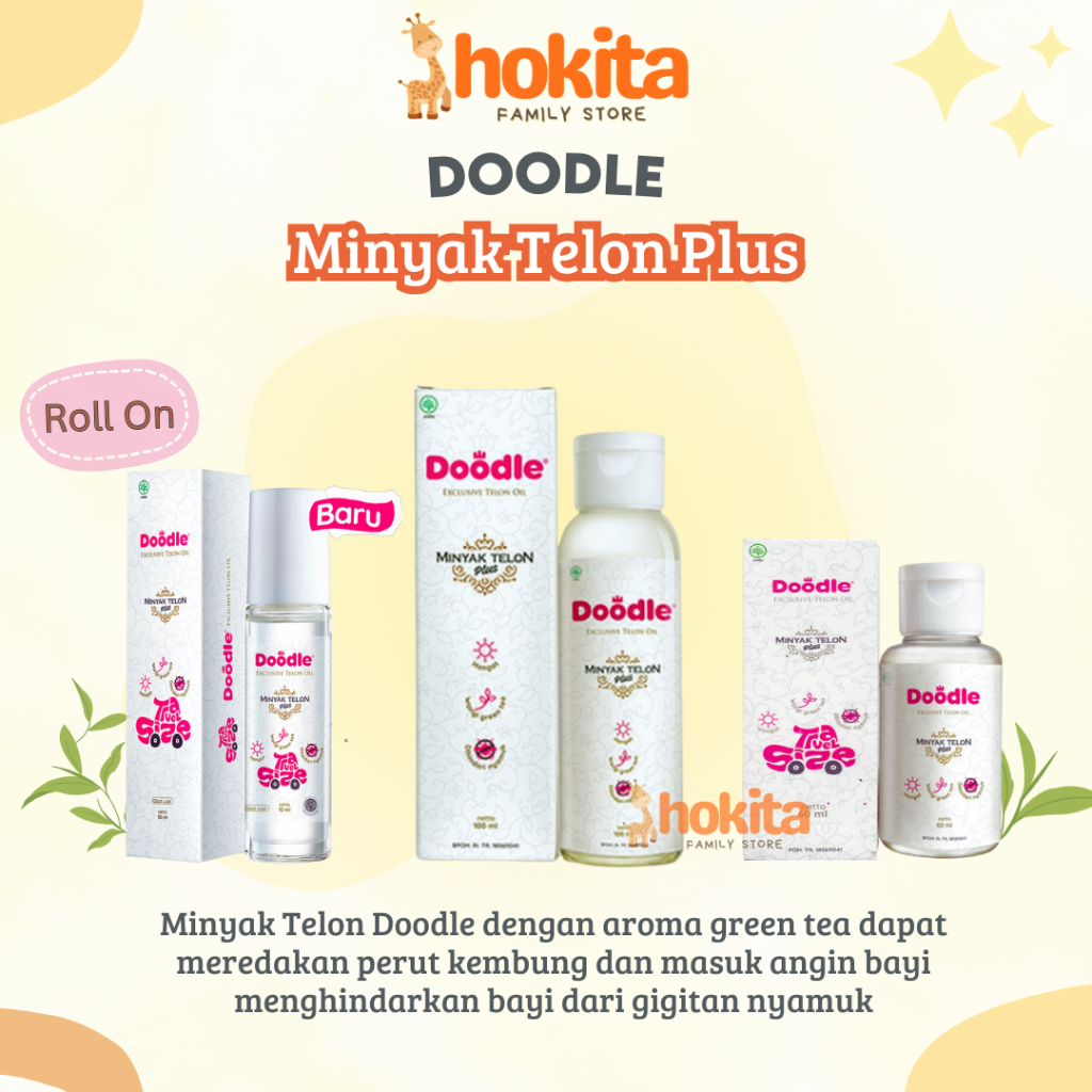 Jual Doodle Exclusive Telon Oil Greentea / Minyak Telon Greentea ...