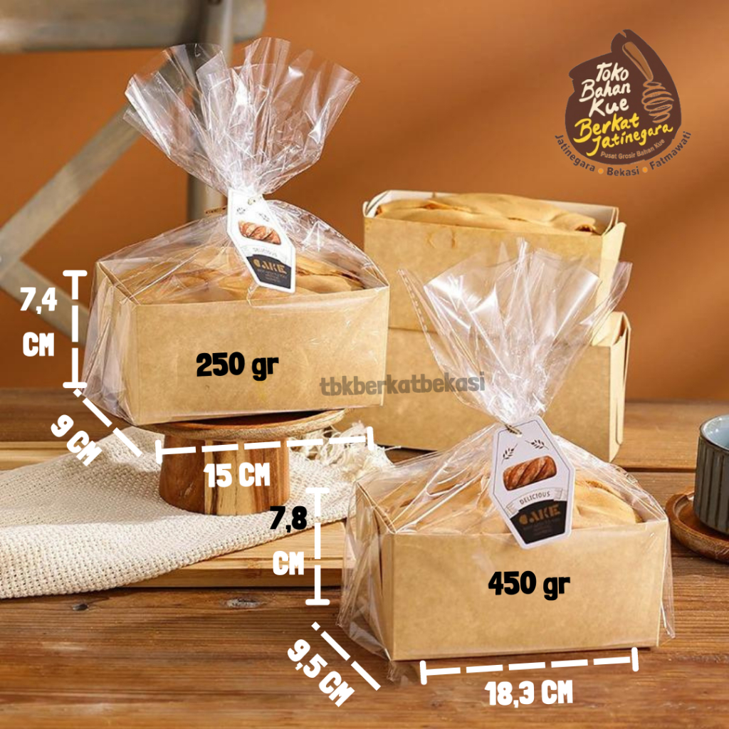 Jual BOX TRAY ROTI DAN KUE / PAPER BOX CHIFFON / 5 PCS | Shopee Indonesia
