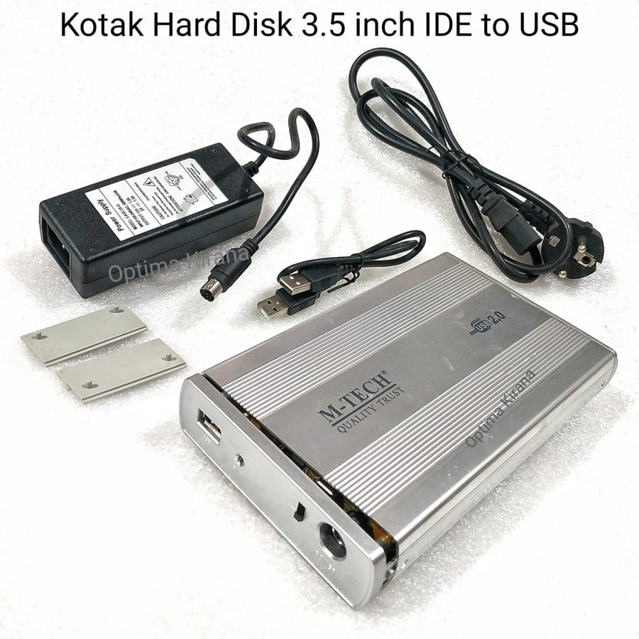 Jual Kotak Hard Disk 3.5 inch IDE PC to USB 2.0 Enclosure Storage Case ...