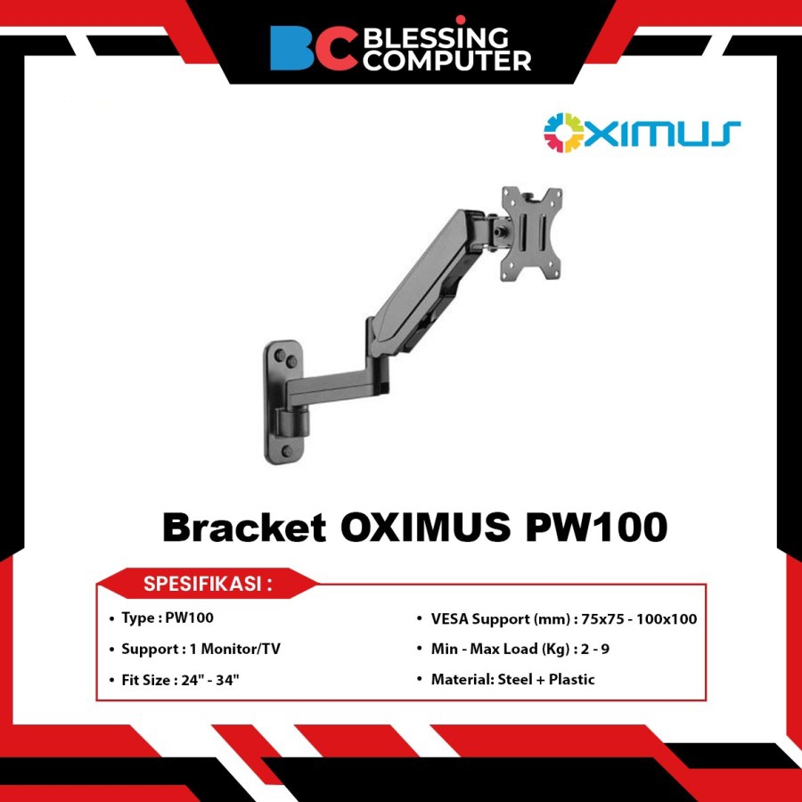 Jual Bracket OXIMUS PW100 / Bracket Monitor / Bracket TV | Shopee Indonesia