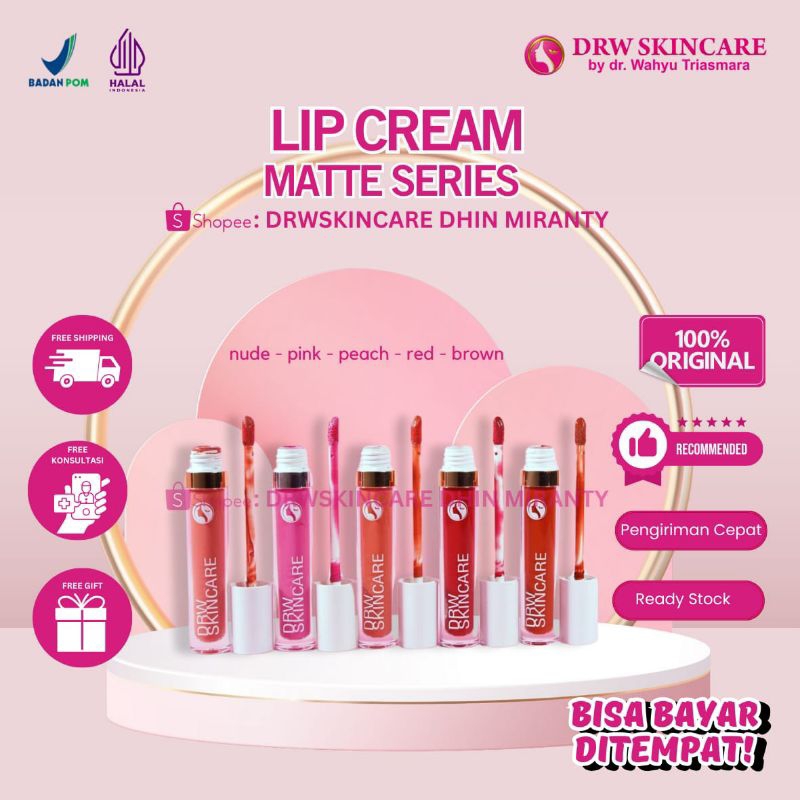 Jual LIPSCREAM MATTE SERIES DRWSKINCARE ORIGINAL (AWET TAHAN LAMA ...