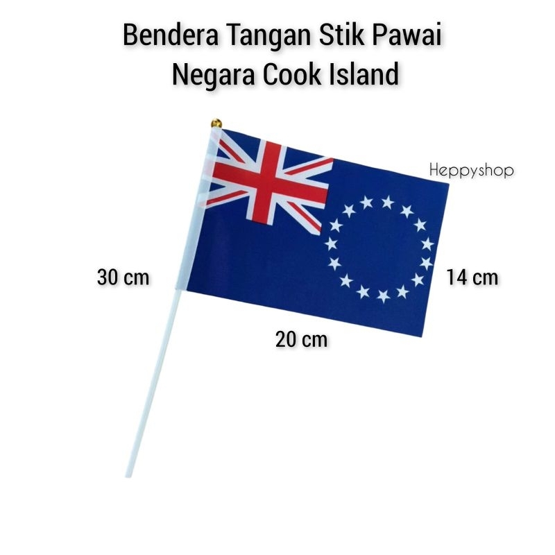 Jual Bendera Tangan Stik Pawai Negara Cook island | Shopee Indonesia