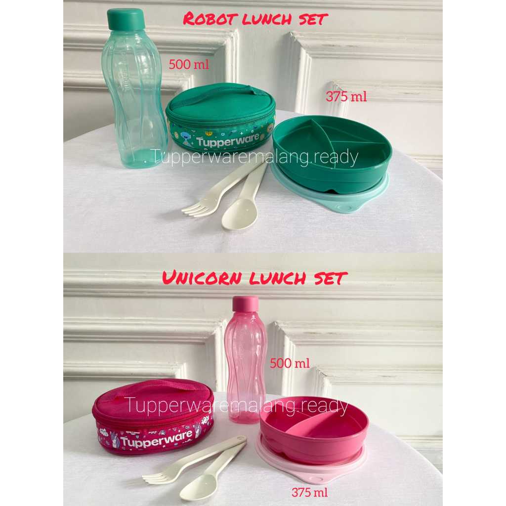 Jual TEPAK MAKAN/ KOTAK BEKAL TUPPERWARE ROBOT UNICRON LUNCH SET MURAH ...