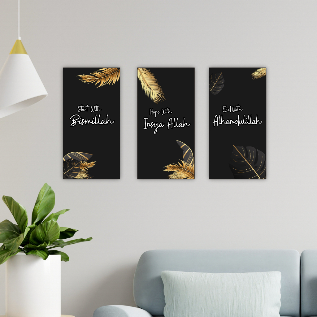 Jual Hiasan Dinding Islami Poster Motivasi Islam Wall Decor Rumah ...