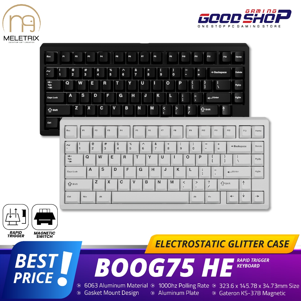 Jual Meletrix BOOG75 Prebuilt Rapid Trigger Mechanical Keyboard ...