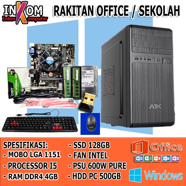 Jual Komputer Rakitan PC Intel Core i5 Siap Pakai | Shopee Indonesia