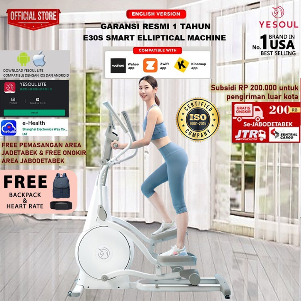 Jual Yesoul E30S Smart Elliptical Machine Alat Gym Fitness | Shopee Indonesia