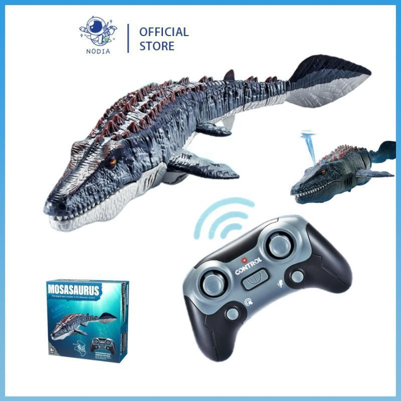 Jual NODIA 2.4Ghz Mainan Dinosaurus Mosasaurus RC Dapat Menyemprotkan ...