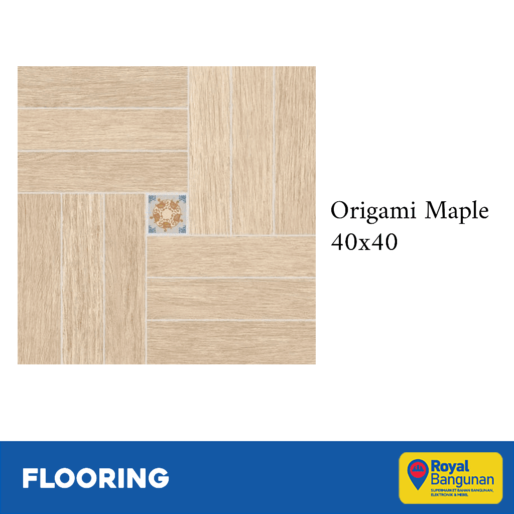 Jual Milan Keramik Origami Maple 40x40 Keramik Lantai Motif Kayu Mat ...