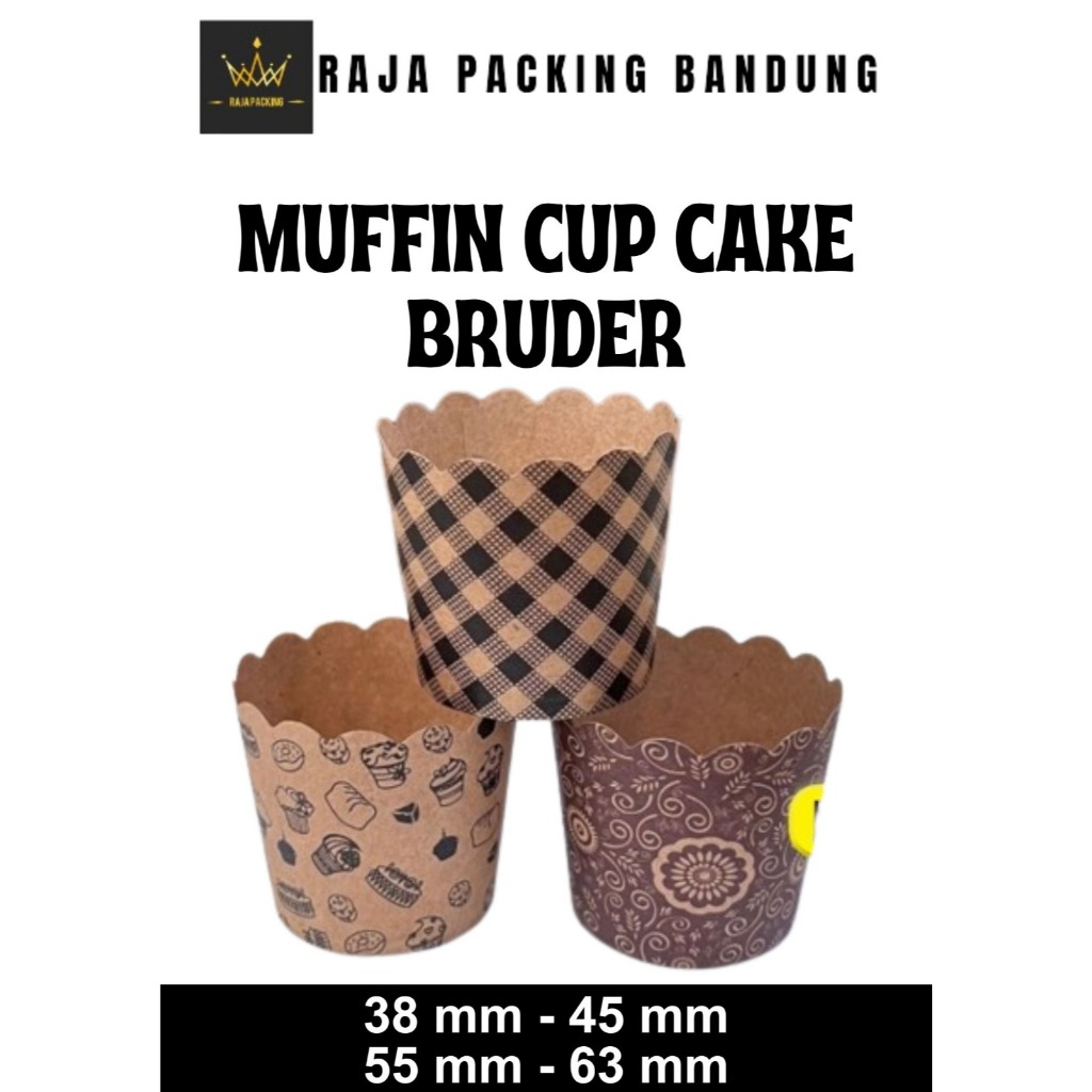 Jual Cup Cake Muffin Bruder I Ukuran 38mm I 45mm I 55mm I 63mm | Kertas ...