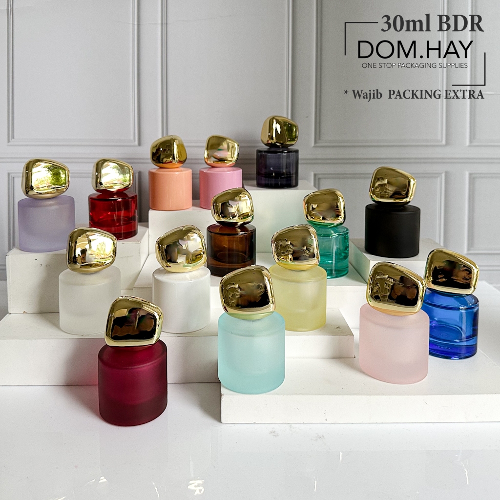 Jual 30ml BDR Gold Stone Botol Parfum Drat Kaca Parfume Minyak Wangi ...